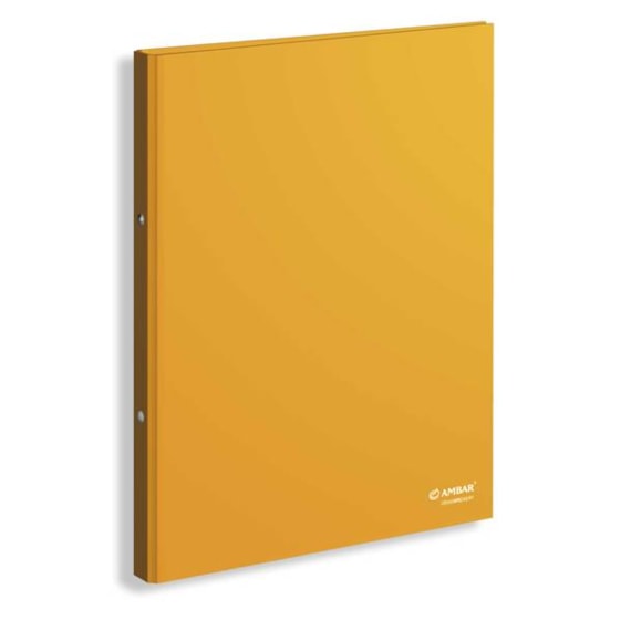 Pasta Dossier Ambar (10PM) Lisa, lomb. 25mm, Laranja | AUM