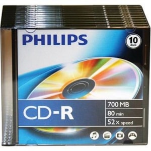 CD-R Philips 700Mb 52X80Min Spindle Pack 50 | AUM