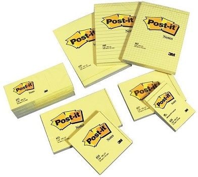 Blocos Post It 3M 76x102mm Refª 657, 100 fls | AUM