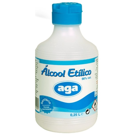 Alcool Etilico 96% frs. c/ 250 ml | AUM