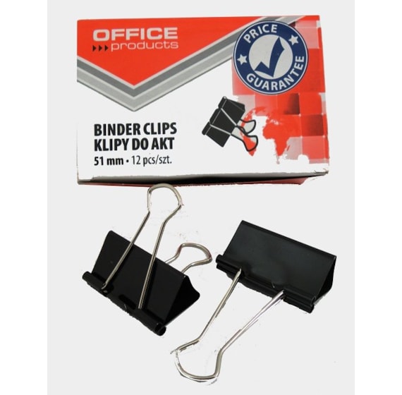 Molas OFFICE, p/ Papeis 51mm Cx.12 Unidades | AUM